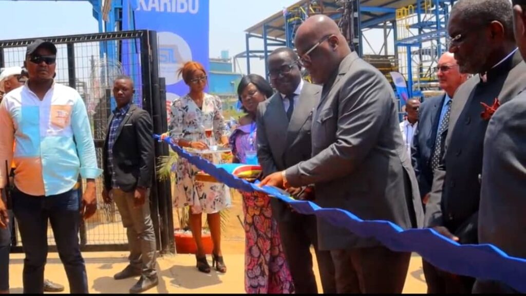 Lubumbashi : Félix Tshisekedi inaugure la nouvelle usine ...